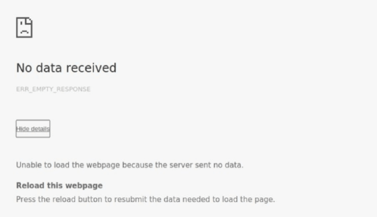 نحوه رفع خطای ERR_Empty_Response کروم ؛ آموزش تصویری 5 روش موثر - تکراتو